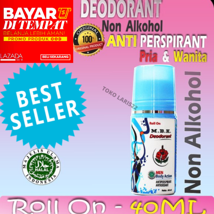 MBK ROLL ON / DEODORANT MBK 40ML WARNA BIRU | Lazada Indonesia