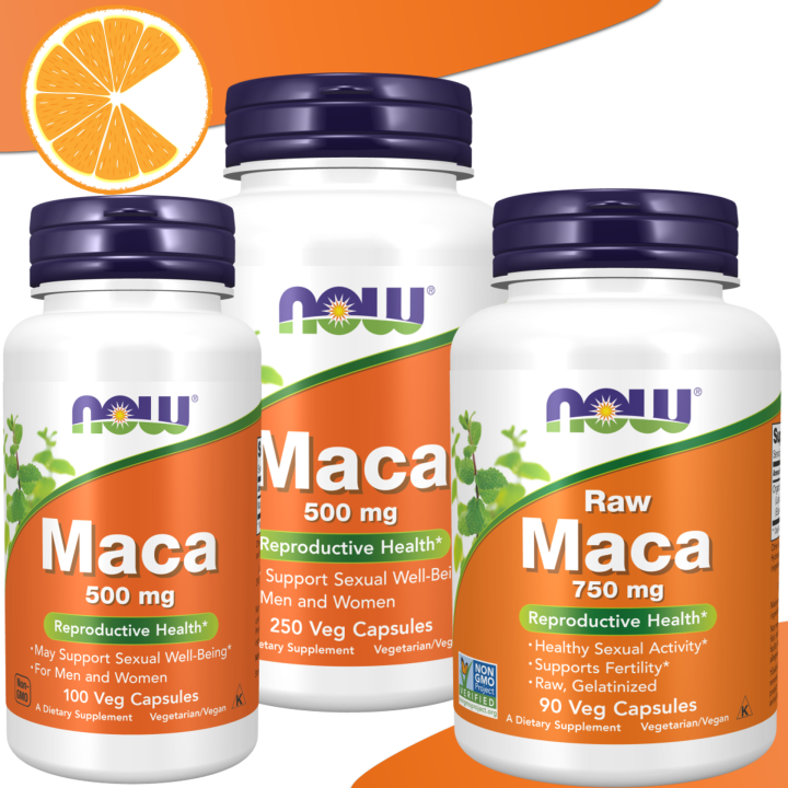 Now Maca 500mg 100/250 Vegetable Capsules / Raw Maca 750mg 90 Vegetable Capsules | Lazada PH