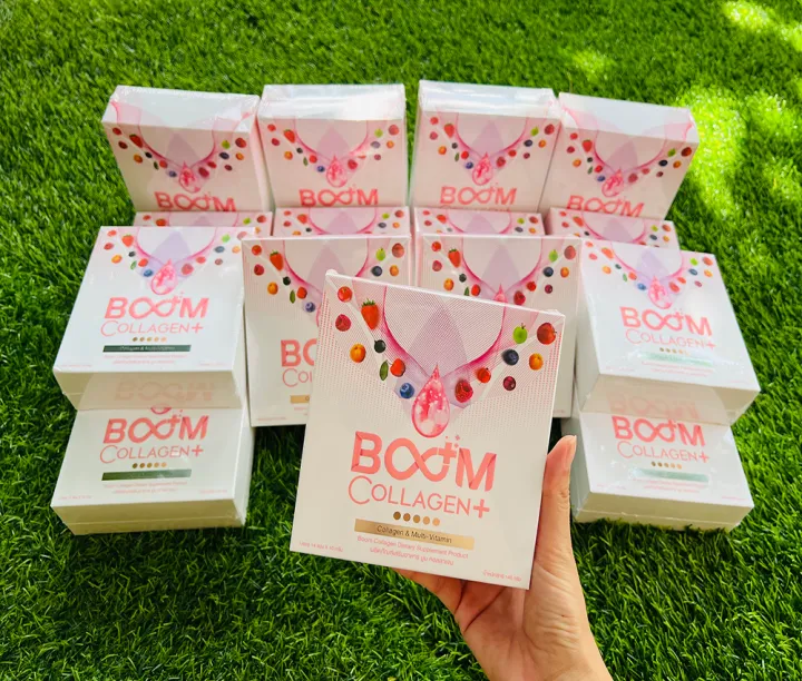 Boom Collagen Plus ช่วยเติมคอลลาเจนให้ผิว สารสกัดจากธรรมชาติ 📍1 กล่อง x ...