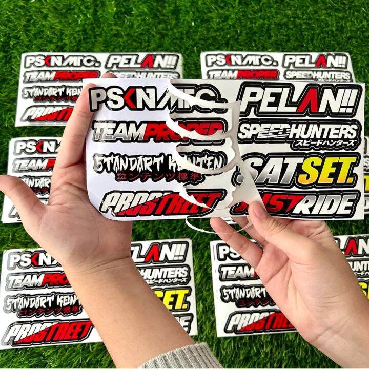 Stiker Print Cut Stiker Motor Stiker Racing Sticker Motor | Lazada ...