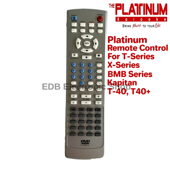Original Platinum Remote Control PTRC-300 For Kapitan, T-series, X ...