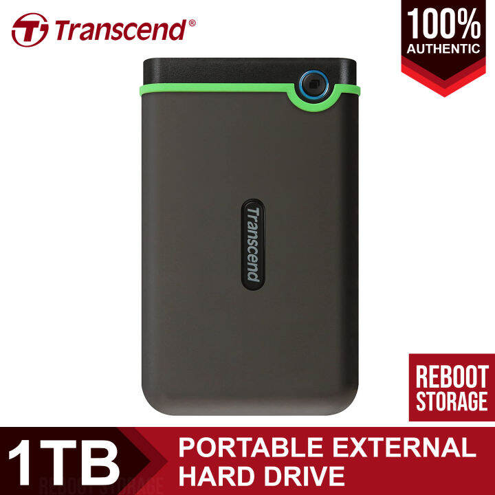 Transcend StoreJet 25M3 1TB Ruggedized Portable External Hard Drive ...