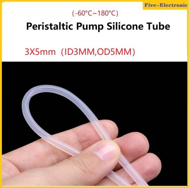 3x5mm Peristaltic Pump Silicone Tube Hose Food Grade Soft Flexible Pipe ...