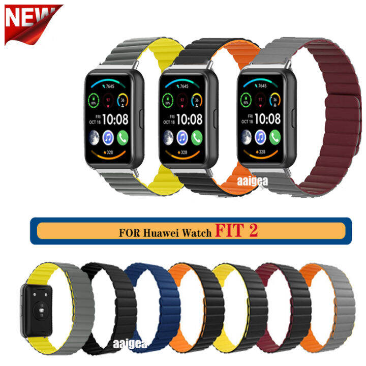 Bracelet Magnetic Loop Silicone Strap Band With Connector For Huawei ...