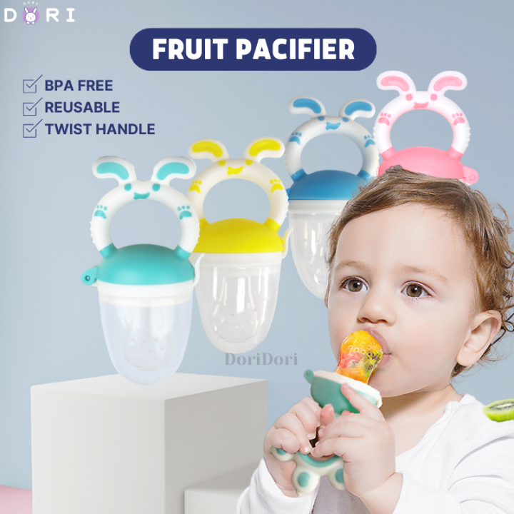 DORI Baby Fruit Pacifier Feeder Food Grade Silicone PP Training ...