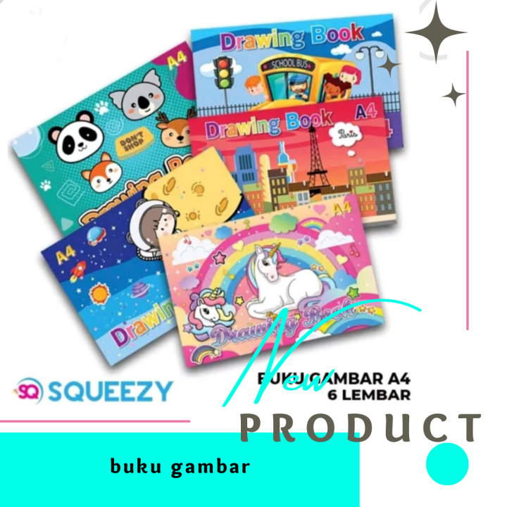Buku Gambar Sketsa A4 1 Pack 10 Buku Isi 6 Lembar | Lazada Indonesia