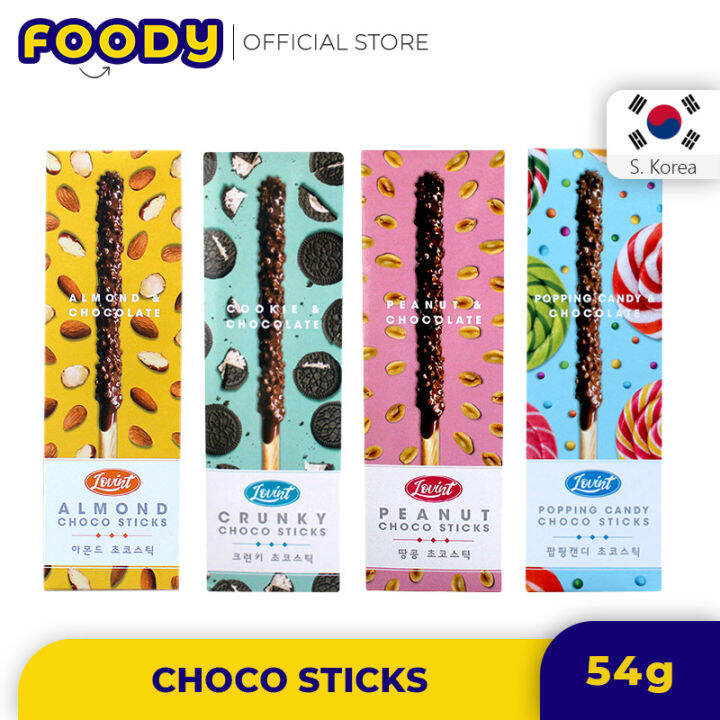 (Halal) Korea Lovint Choco Stick Popping Candy / Almond / Peanut ...
