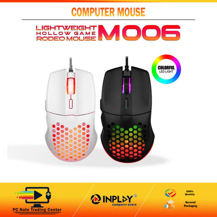 INPLAY M066 Lightweight Hollow Luminous Gaming Mouse. | Lazada PH