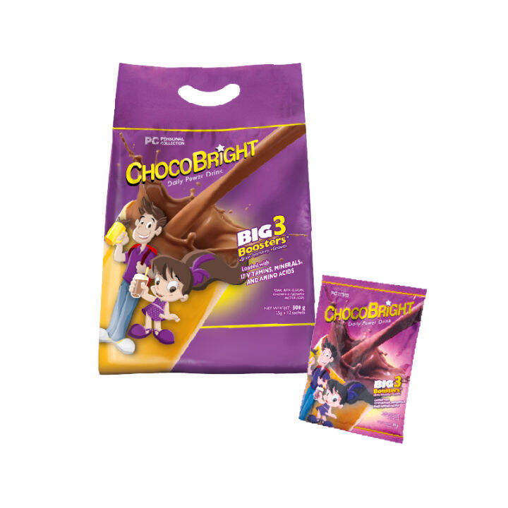 Choco Bright Daily Power Drink 12 sachets(FDA Reg. No. 4000001937240 ...