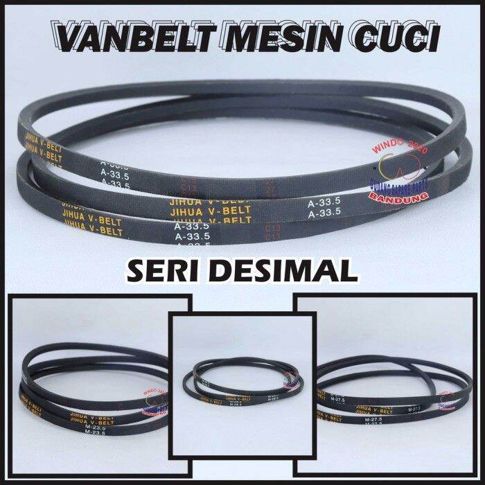 VANBELT MESIN CUCI SERI DESIMAL MULTI / V BELT / FANBEL / PAMBEL / FAN ...