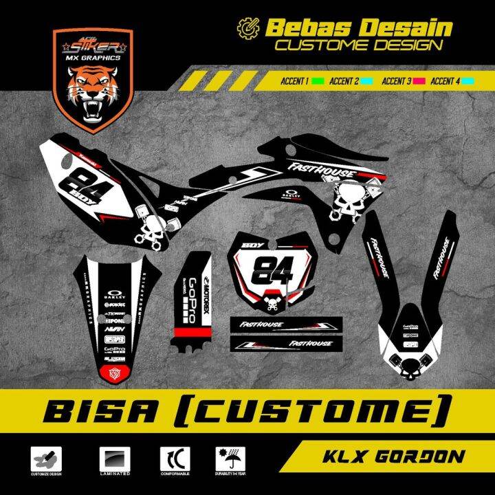 DECAL STIKER KLX GORDON DEKAL GORDON CUSTOM | Lazada Indonesia