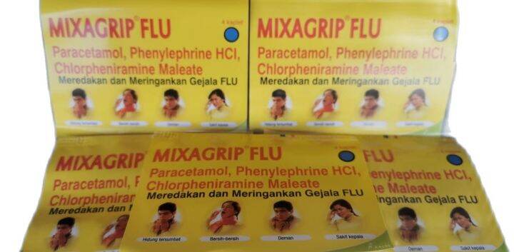 Mixagrip Flu 100%Ori (3 Packets) | Lazada