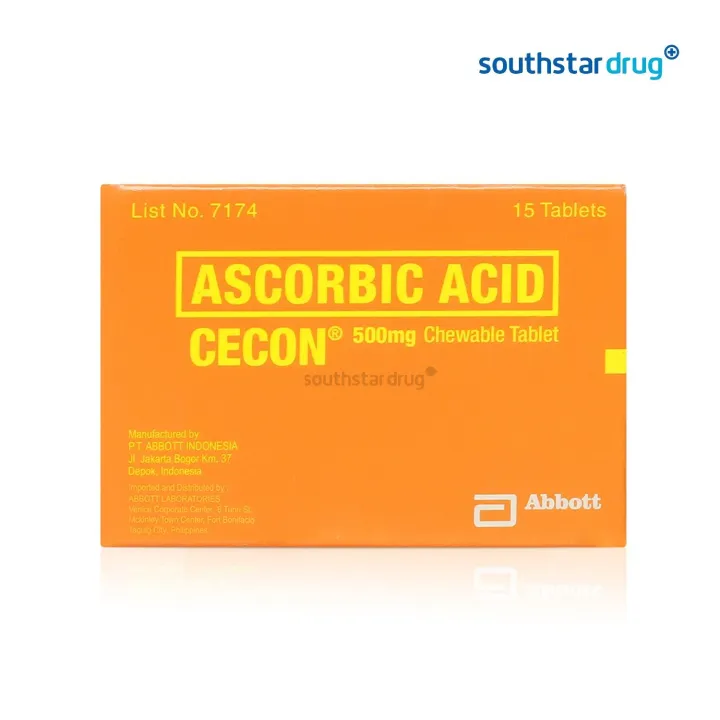 Cecon 500mg Chewable Tablet 15s | Lazada PH