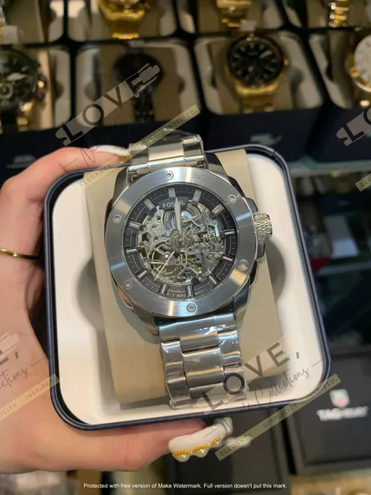 FOSSIL Men Modern Automatic Skeleton Dial Watch ME3081 | Lazada PH