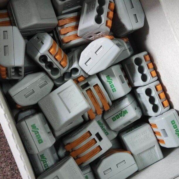 Original wago 222-413 quick connector 3p 3 pin konektor sambungan kabe | Lazada Indonesia