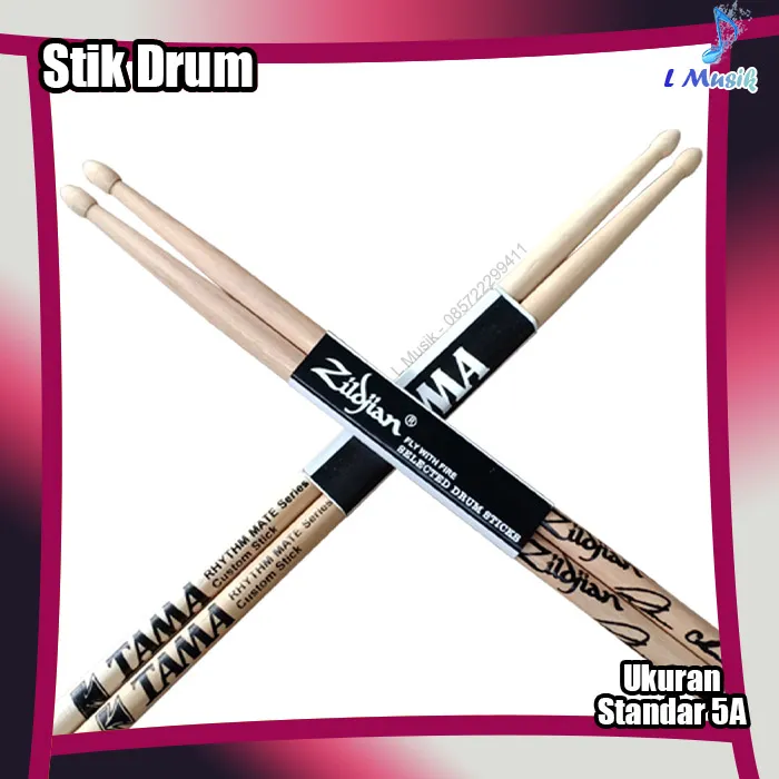 STIK DRUM PREMIUM UKURAN STANDAR 5A | Lazada Indonesia