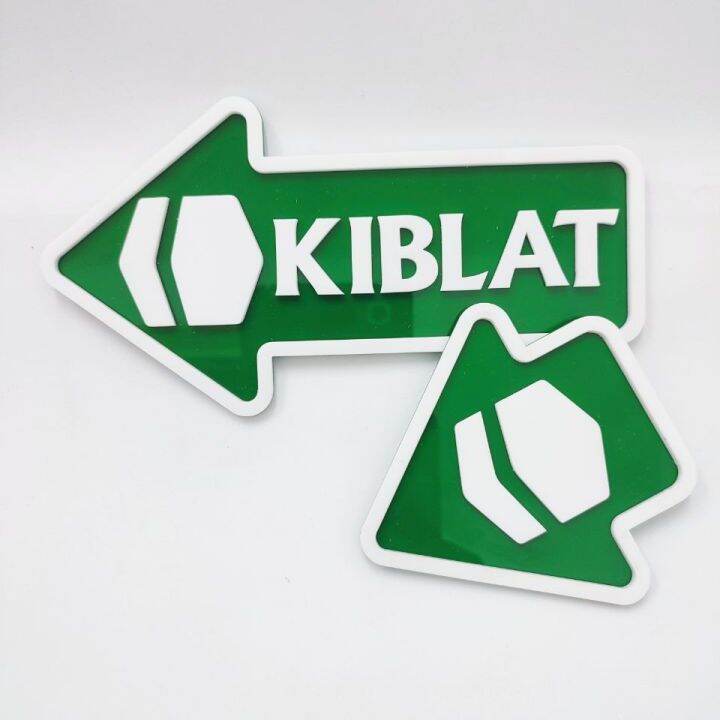 (Top Craft) Penunjuk Arah Kiblat Qiblat Sign Penanda Kiblat Jenis ...
