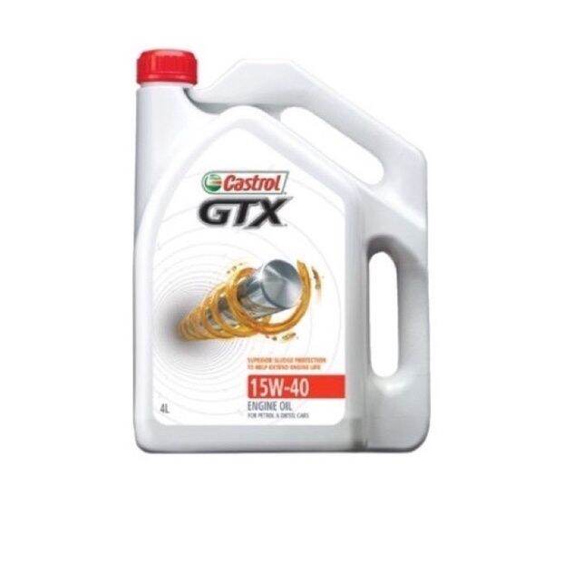 3413671 Castrol GTX SN/CF 15W40 engine oil (4 liter) For Proton ...