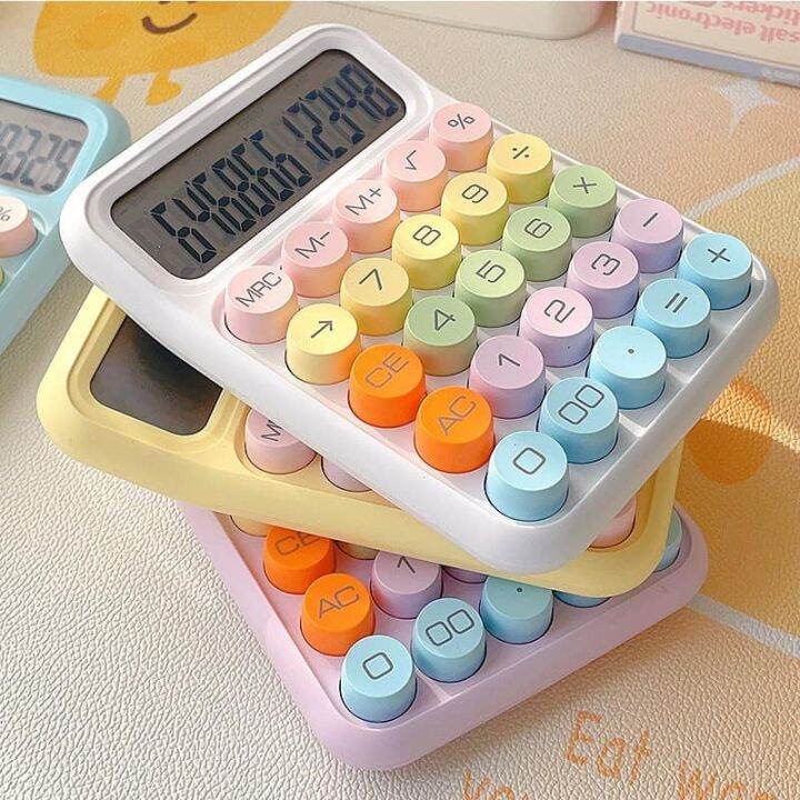 Color Calculator Color Mechanical Keyboard Simple Cute Office Students ...