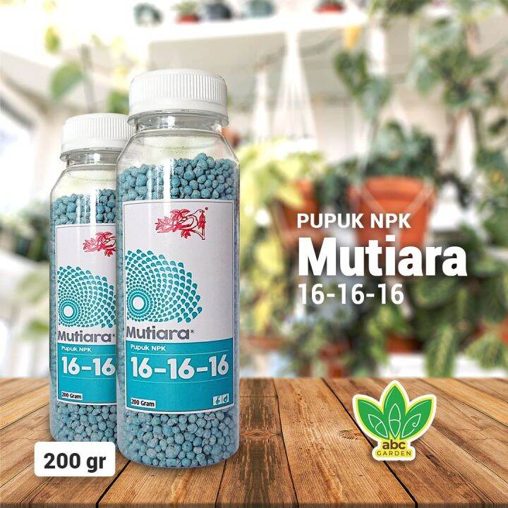 Pupuk NPK Mutiara Biru 16-16-16 Repack 200gram | Lazada Indonesia