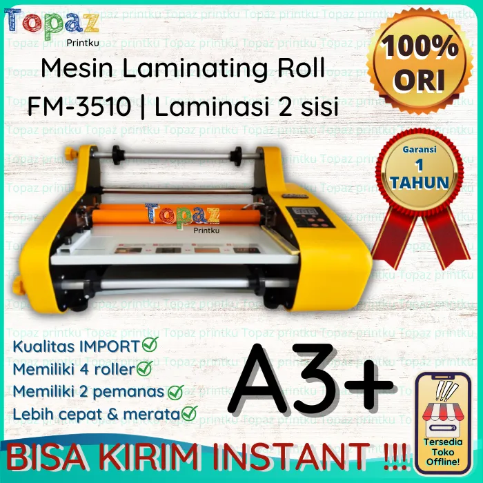 Mesin laminating roll FM 3510 Laminasi FM3510 | A3+ Laminator | SUDAH ...