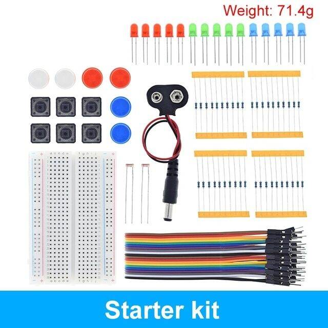 Starter Kit For UNO R3 Mini Breadboard LED Jumper Wire Button For ...