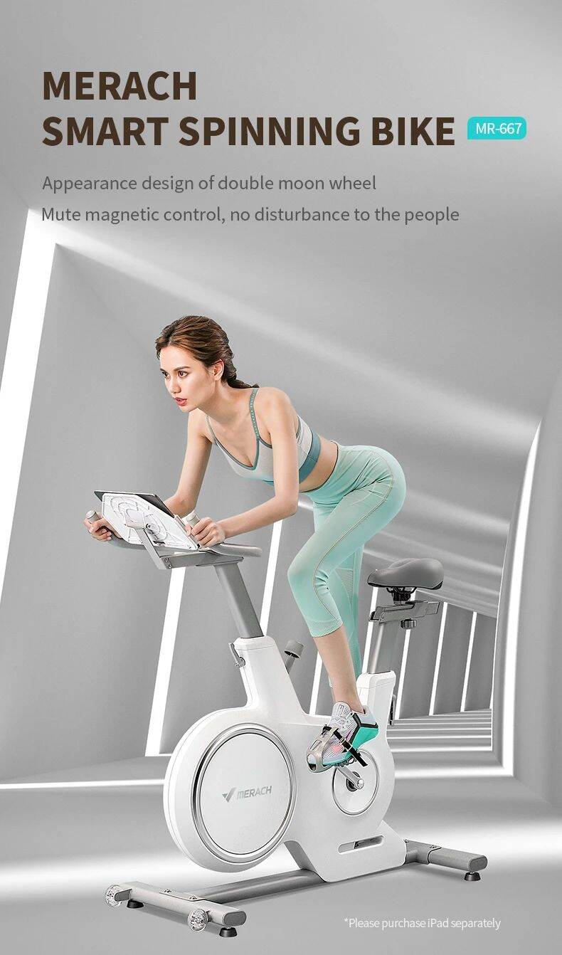 【สต๊อก กทม 3 วันถึง 】Merach Indoor Exercise Bike（Either Black Or White）Weight Loss Folding ...