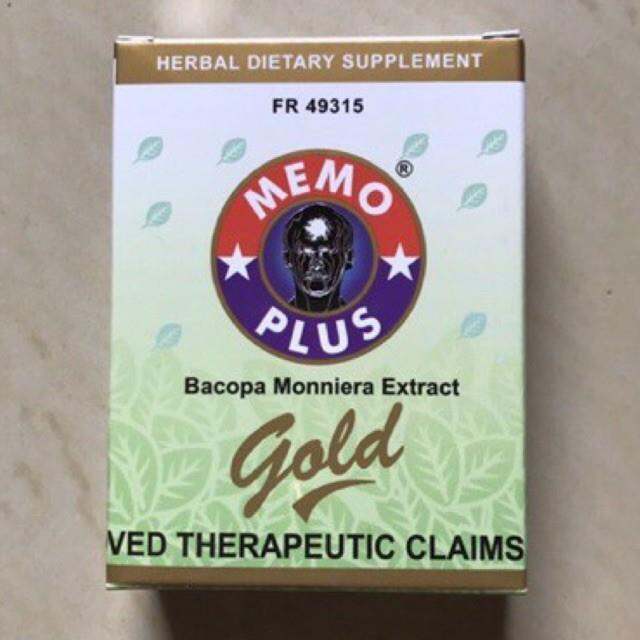 Memo Plus Gold 30 Capsules (Bacopa Monniera Extract) | Lazada PH