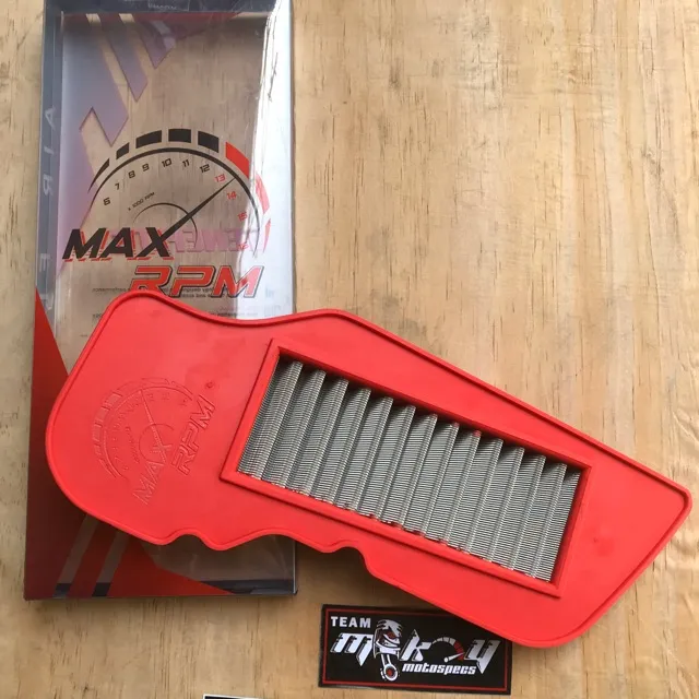 MAX RPM STAINLESS WASHABLE AIR FILTER for YAMAHA MIO I 125, M3 ORIGINAL ...