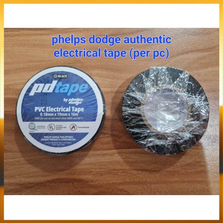 PD Electrical Tape by Phelps Dodge UL Listed Fire Retardant Black Big ...