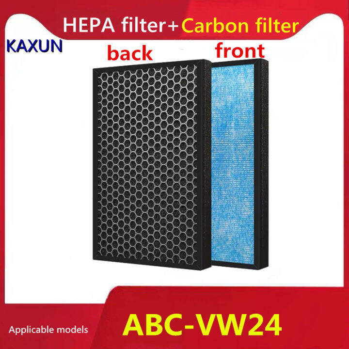 เหมาะสำหรับ Sanyo ABC-VW24 ABC-FAH94เครื่องกรองอากาศเข้ากันได้กับ HEPA กรองผงถ่านกัมมันต์ที่กรอง ...