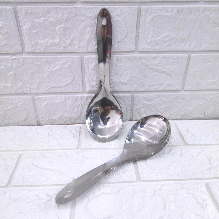Sendok Centong Stainless Nasi Sayur Lauk Pauk Rice Spoon Kuah Saji ...