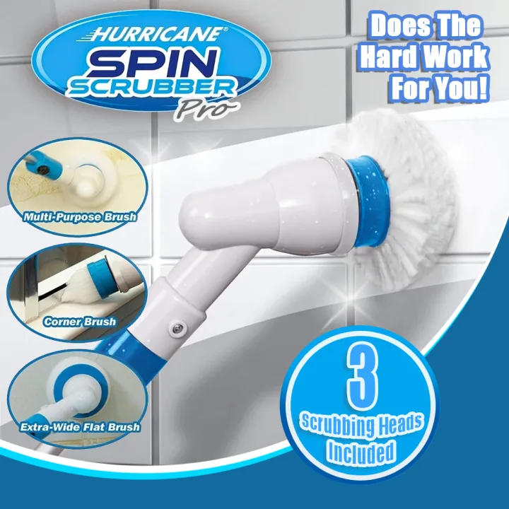 Automatic Hurricane Turbo Scrubber and Rechargeable Cleaning Spin Brush ...