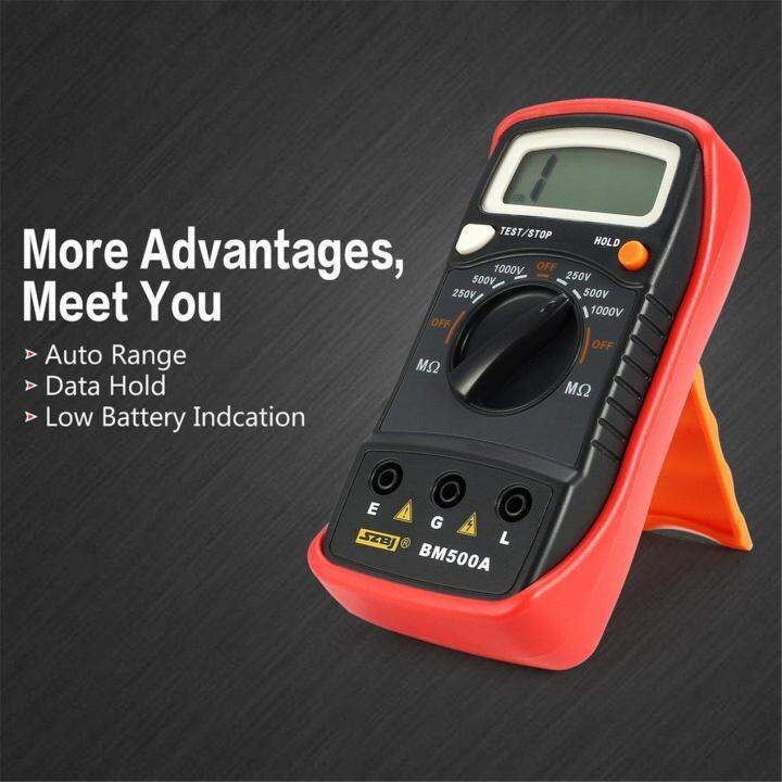 UINN BM500A 1000Vช่วงอัตโนมัติดิจิทัลเครื่องวัดความต้านทานฉนวน ...