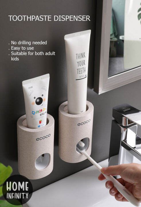 ECOCO NORDIC TOOTHPASTE DISPENSER - STORAGE/ORGANIZER/STYLISH/MODERN ...