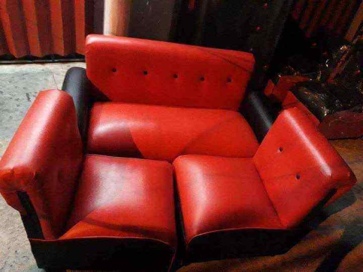 SALA SET RED LEATHER | Lazada PH