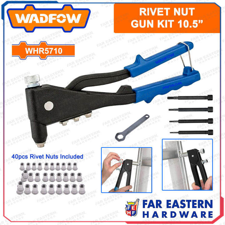 WADFOW Rivet Nut Gun Kit Hand Riveter 10.5" WHR5710 WFHT | Lazada PH