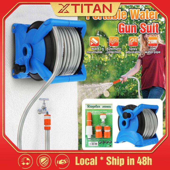Water Pipe Storage Car Garden Hose Coil Pipe Rack Stacking And ...