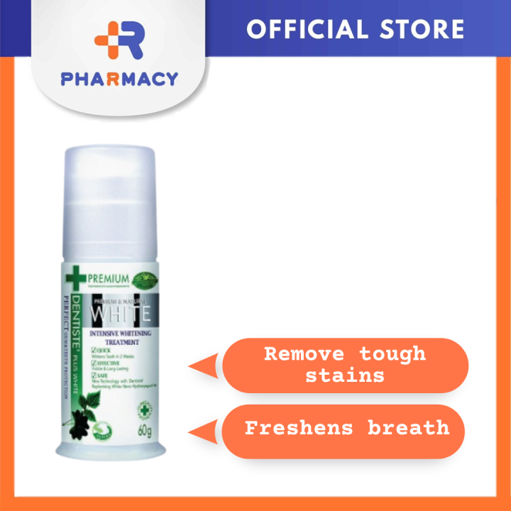 R Pharmacy | Dentiste' Premium And Natural White Toothpaste Pump 60g ...