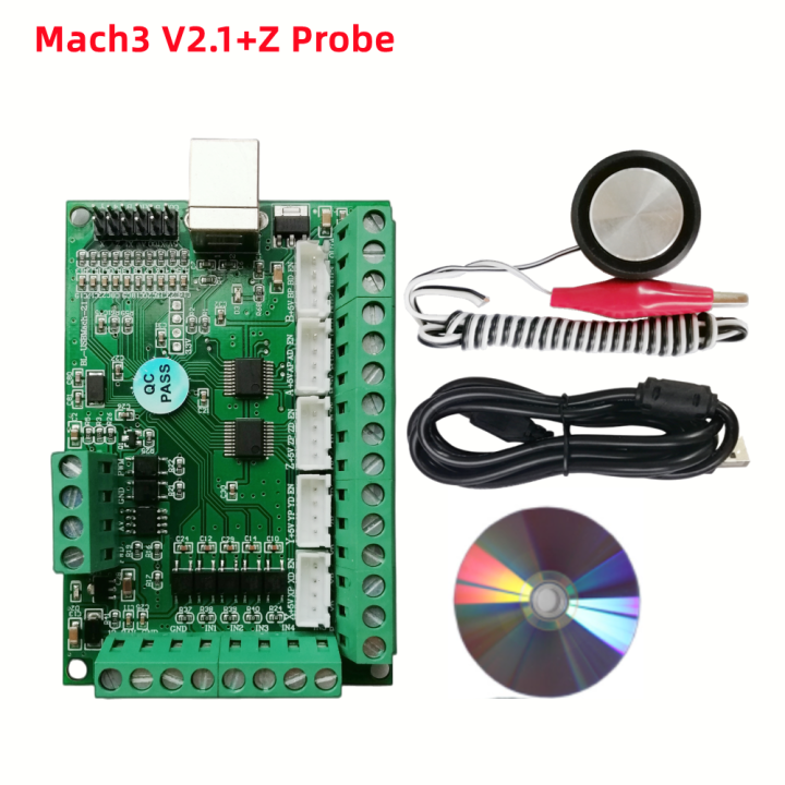 Mach3 V2.1 V3.25 USB 5 axis breakout board driver motion card ...