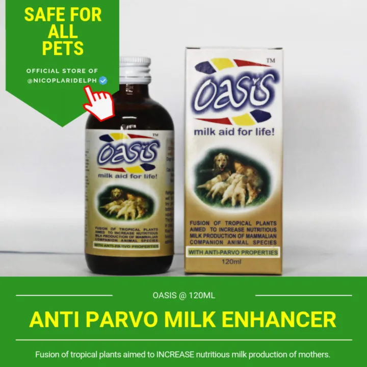 Oasis Milk Enhancer Syrup with Anti Parvo Formula for Lactating Dogs ...