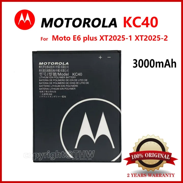 100% Genuine 3000mAh Motorola KC40 for Moto E6 plus XT2025-1 XT2025-2 ...