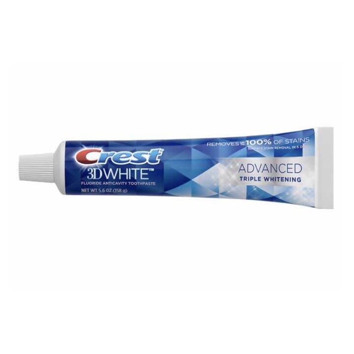 Crest 3D White Advanced Triple Whitening Toothpaste, 158g tube | Lazada PH
