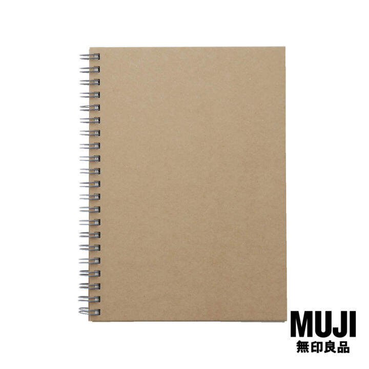 มูจิ สมุดโน้ตสันลวด A6 - MUJI 2ring Plain Notebook | Lazada.co.th