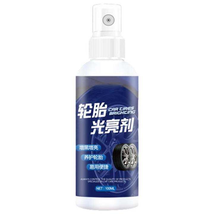 Tire Shine Spray Wheel Sprayable Extra Glossy Tire Shine 100ml Tire ...