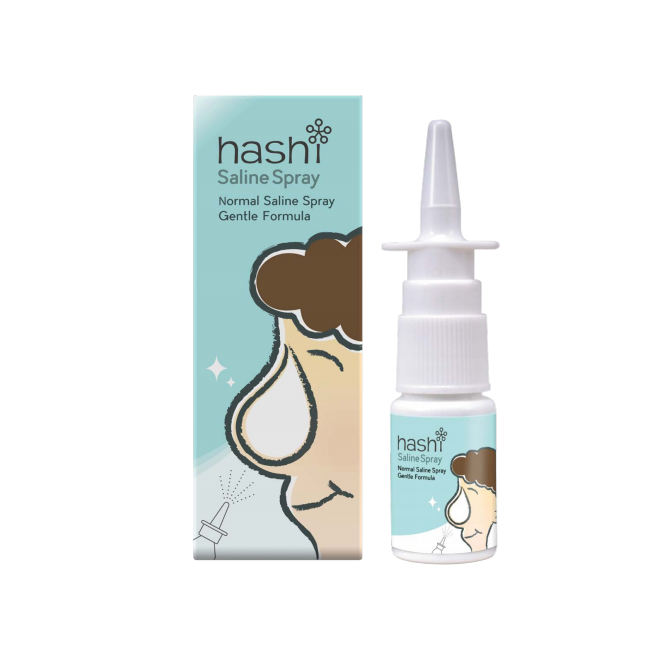 HASHI SALINE SPRAY GENTLE FORMULA ฮาชิ สเปรย์น้ำเกลือ น้ำเกลือพ่นจมูก ...