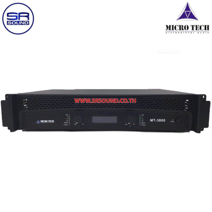 MICROTECH MT3800 เพาเวอร์แอมป์ พัดลมระบายอากาศ 2 ตัว (สินค้าใหม่ ศูนย์ไทย/ออกใบกำกับภาษีได้ /มี ...