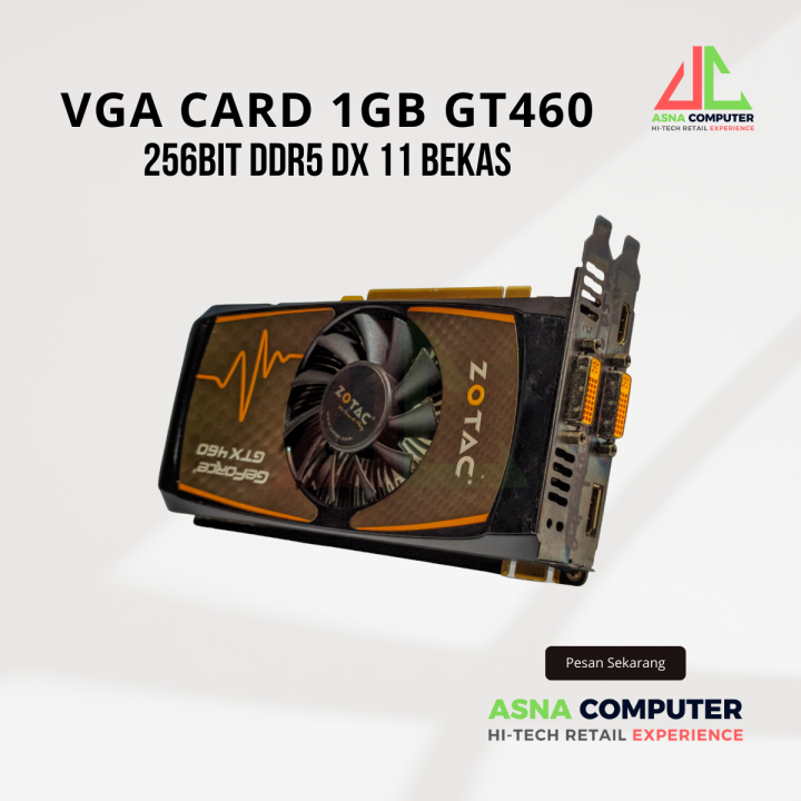 Vga Card 1GB 256Bit 128 64 Bit DDR5 DDR3 DDR2 DX11 DX10 Branded Bekas ...