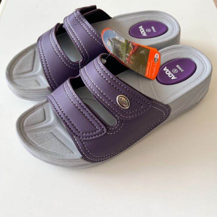 ADDA รองเท้าแตะลำลองสวมผู้หญิง รุ่น31K09-W1 ไซส์เบอร์ 4-7 | Lazada.co.th