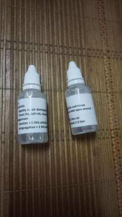 Melafix Repack 10ml 30ml, ubat ikan laga ekor koyak, betta guppy ...